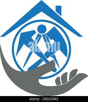 Roofing tools, tools, roofer, handyman, logo Stock Vector Image & Art ...