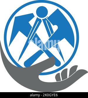 Roofing tools, tools, roofer, handyman, logo Stock Vector Image & Art ...