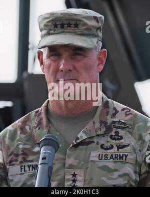 The Commanding General of U.S. Army Japan, J.B. Vowell (left), meets ...