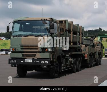Type 12 Surface-to-Ship Missile of Japan Ground Self-Defense Force take ...