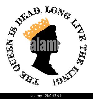 The Queen is dead. Long live the King. Queen Elizabeth II 1926 - 2022 Stock Vector Image & Art ...