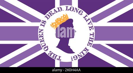 The Queen is dead. Long live the King. Queen Elizabeth II 1926 - 2022 Stock Vector Image & Art ...