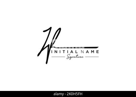 JF signature logo template vector. Hand drawn Calligraphy lettering ...