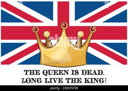 The Queen is dead. Long live the King. Queen Elizabeth II 1926 - 2022 Stock Vector Image & Art ...