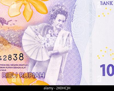 Pakarena dance from Indonesian money Stock Photo - Alamy