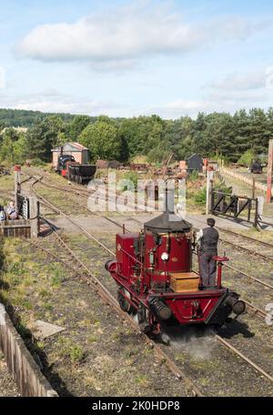 English: The 'Coffee Pot' vertical boiler engine on the Marrawah ...