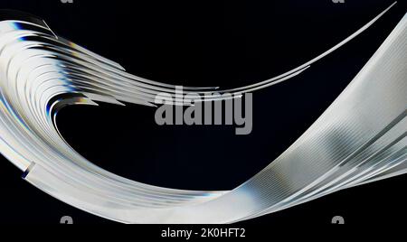 A 3d rendering of an Abstract gradation of glass Stock Photo - Alamy
