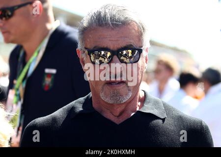 Actor Sylvester Stallone looks on after being presented a medal by ...