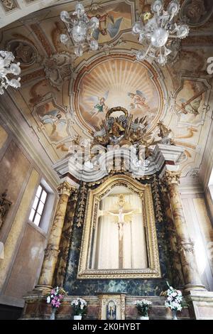Chiesa delle Sacre Stigmate church, Interior, Filottrano, Marche, Italy ...