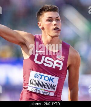 CUNNINGHAM Trey (USA), 110m Hurdles Men during the Meeting de Paris ...