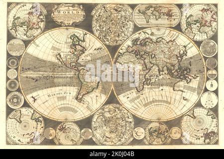An antique map of the old, historic, ancient Siam (todays Thailand ...