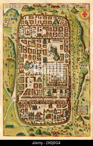 1590 map of the World Stock Photo - Alamy