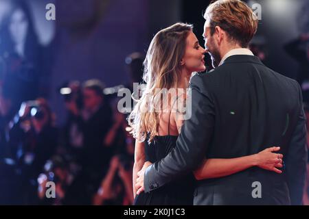 Alessandro Borghi and Irene Forti attend "The Hanging Sun" red carpet ...