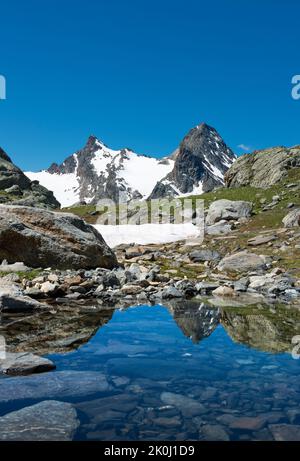 Grand Assaly and Rutor glacier, Alpi Graie,alps, Valle d'Aosta, Italy ...