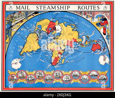 Gill MacDonald (1884-1947) - A MAP OF AUSTRALIA, 1930 Stock Photo - Alamy