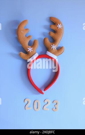 Background to New Year 2023. Beautiful Panoramic web banner Stock Photo ...