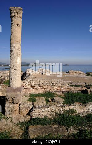 Nora Roman ruins, Pula, Sardinia, Italy Stock Photo - Alamy