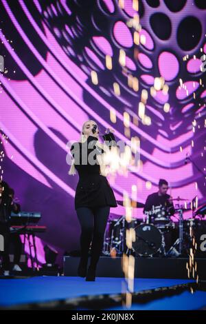 Thun, Switzerland. 10th, September 2022. The Swiss singer and ...