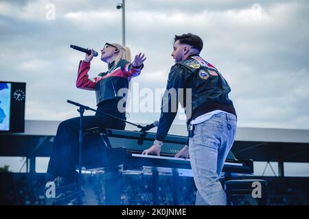 Thun, Switzerland. 10th, September 2022. The Swiss singer and ...