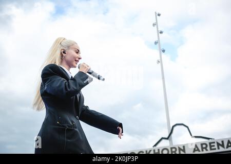 Thun, Switzerland. 10th, September 2022. The Swiss singer and ...