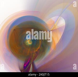 Chaotic movement. Abstract fractal graphics. Design element. Multicolor ...