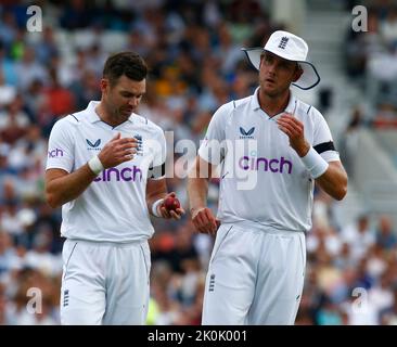 England's Stuart Broad in action during day three of the Ashes Test ...
