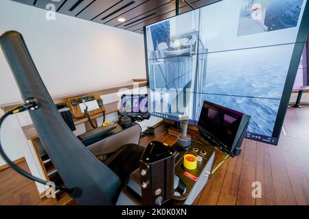 Oslo 20220912. The Norwegian offshore wind ship "Edda Breeze" is moored ...