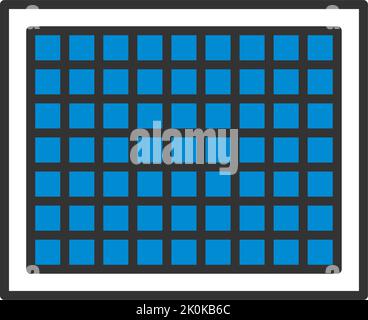 Icon Of Photo Camera Sensor. Bold outline design with editable stroke ...