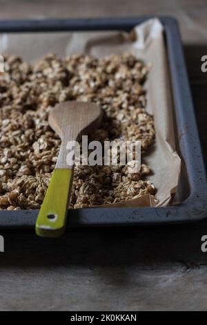 some shelled walnuts on the wooden table Stock Photo - Alamy