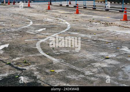 Driving test and training area with simulate test for driving license ...