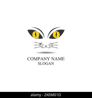 cat eye logo design icon Stock Vector Image & Art - Alamy