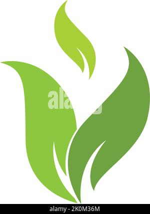Leaf logo template vector icon illustration Stock Vector Image & Art ...