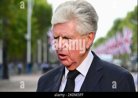 12th September. London, UK. Former BBC television journalist and royal ...
