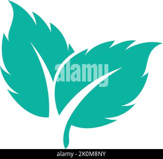 Mint leaves flat vector color icon template Stock Vector Image & Art ...