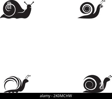 snail logo template vector icon illustration design Stock Vector Image ...