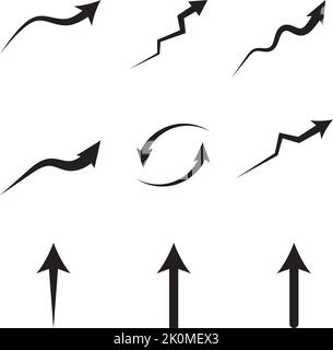 Arrows vector illustration icon Logo Template design Stock Vector Image ...