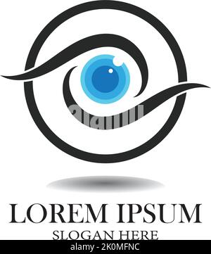Eye care logo and symbols template vector icons app Stock Vector Image ...