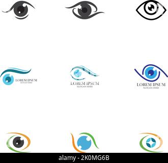 Set Branding Identity Corporate Eye Care vector logo design Stock ...