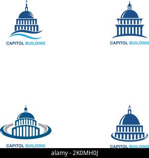 capitol building logo design vector icon Stock Vector Image & Art - Alamy