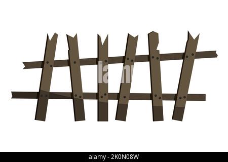 Scary creepy Halloween fence, graveyard fencing. Element of scary decor ...