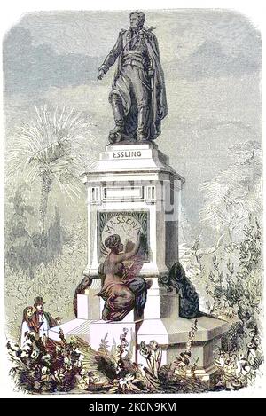 Statue of marshal André Masséna, duke of Rivoli, prince of Essling, by ...