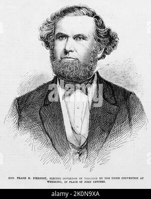 Portrait of Governor John Letcher, of Virginia (1860). 19th century ...