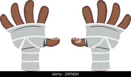 Vector illustration of bandaged cartoon hands Stock Vector Image & Art ...