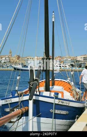 Spanish boat in port Palamos, 14 May 2017, Spain Stock Photo - Alamy