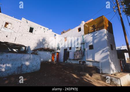 Colorful Buildings in Aswan with Local Nubian Style Decoration on the ...