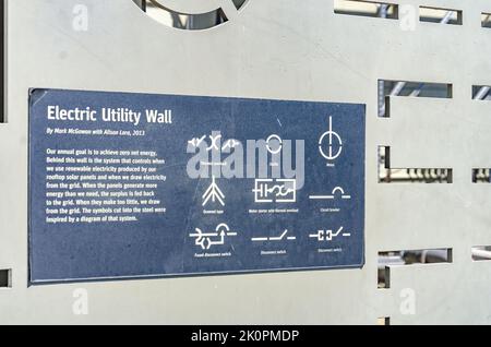 The Electric Utility Wall is a publicly displayed exhibit outside ...