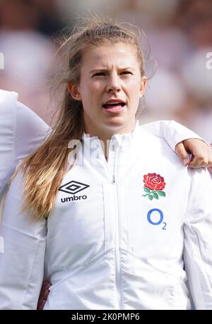 England's Zoe Harrison during the Women's Rugby World Cup 2025 pool A ...
