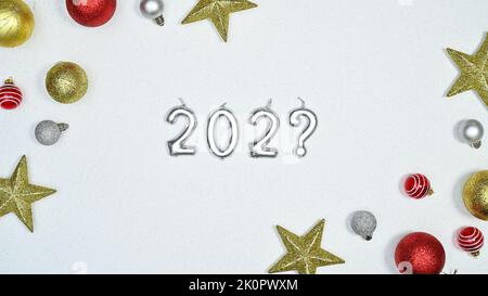 Creative Chrsitmas and new year background with 202? numbers and shiny ...