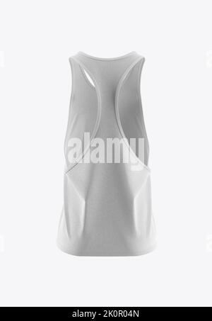 Men's Fitness Tank Top Mockup. 3D render Stock Photo - Alamy