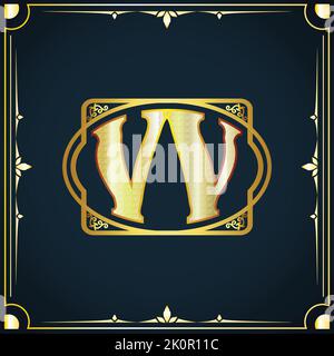 VV Letter Royal Luxury Logo template in vector art for Restaurant ...